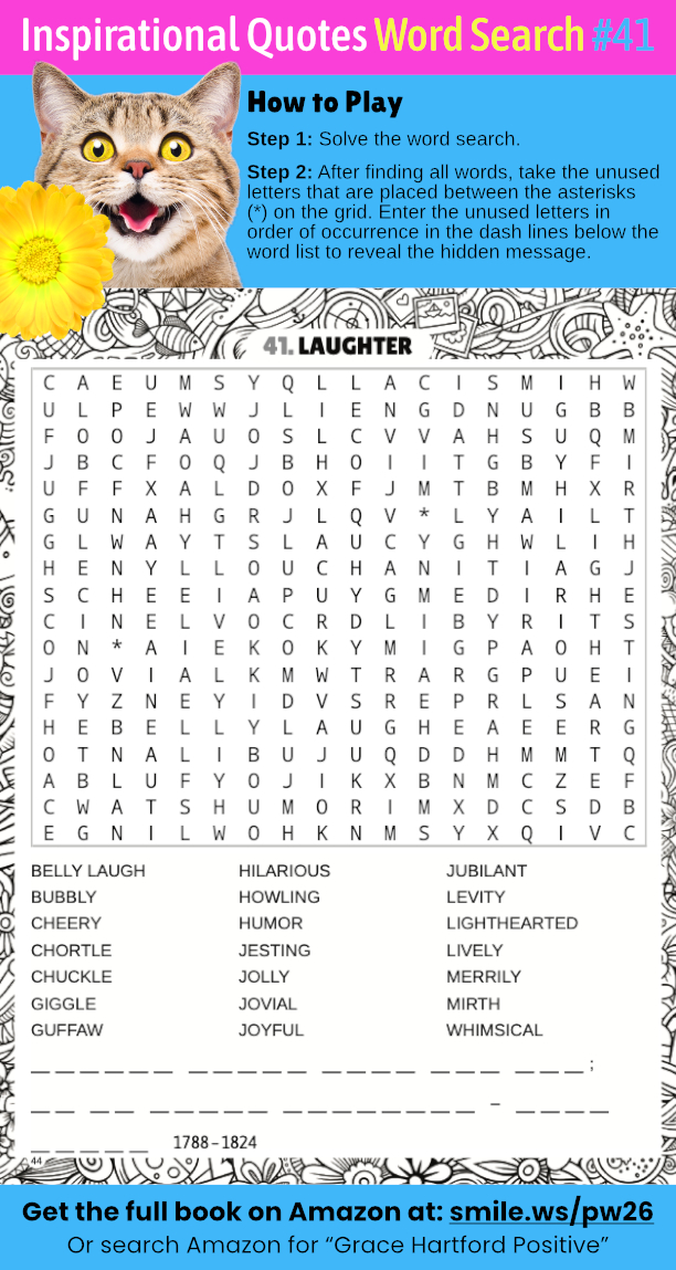 Laughter Word Search: Find Your Smile – Smile Press